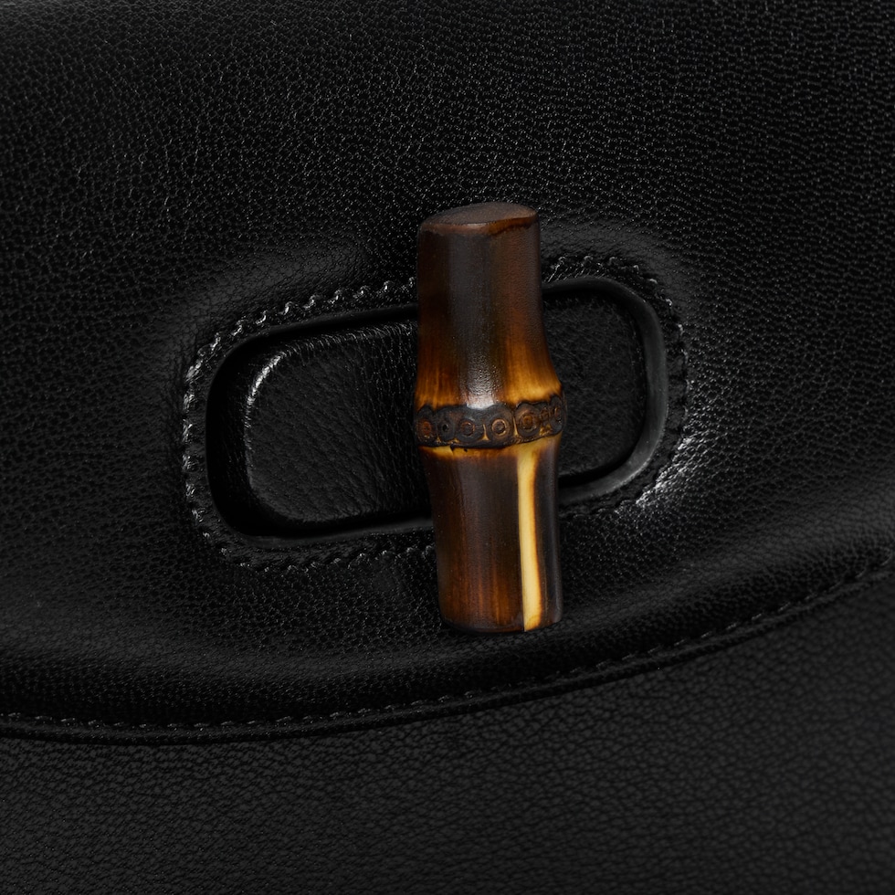 Gucci Bamboo 1947 small bag in black leather | GUCCI® CH