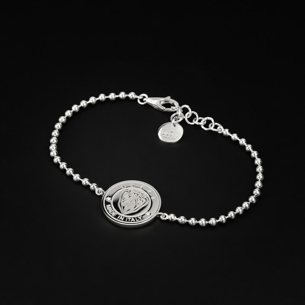 Gucci crest boule bracelet in 925 sterling silver | GUCCI® US