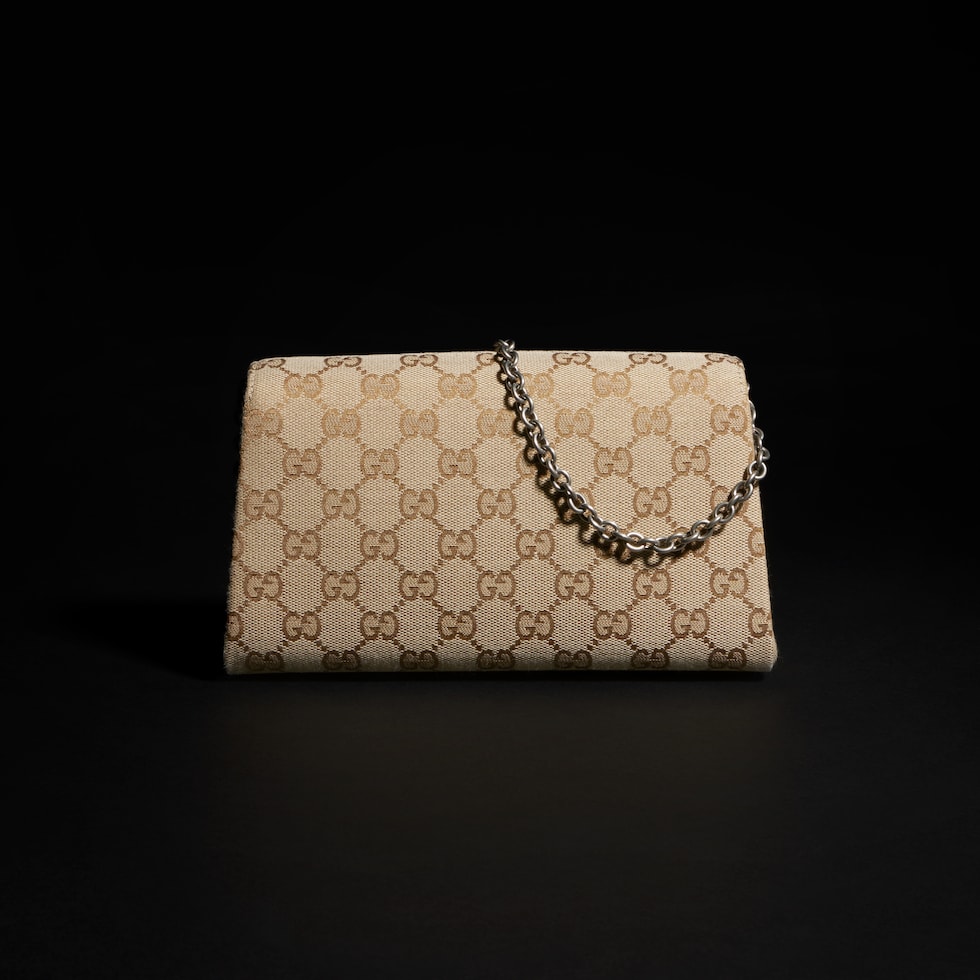 Dionysus small shoulder bag in sand and brown GG canvas | GUCCI® US