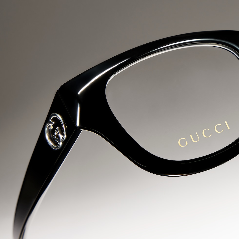 Occhiale geometrico in nero | GUCCI® IT