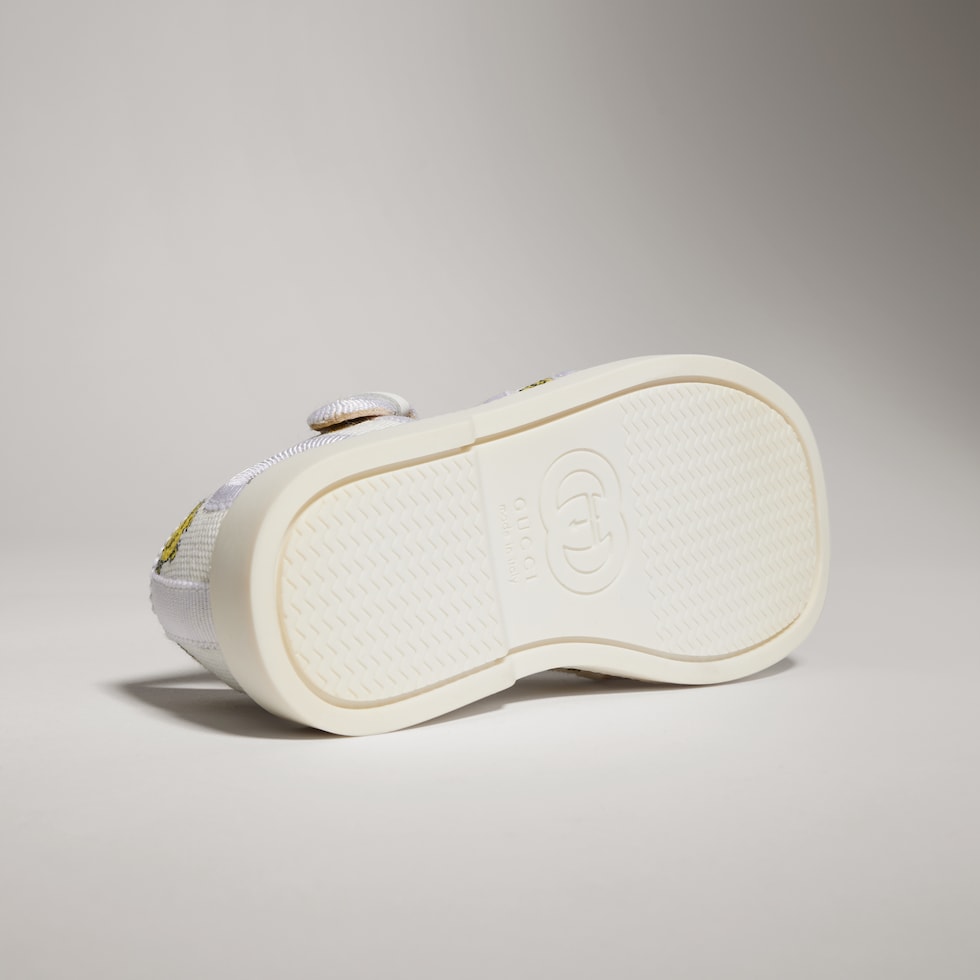 Toddler sandal in white GG canvas | GUCCI® ZA