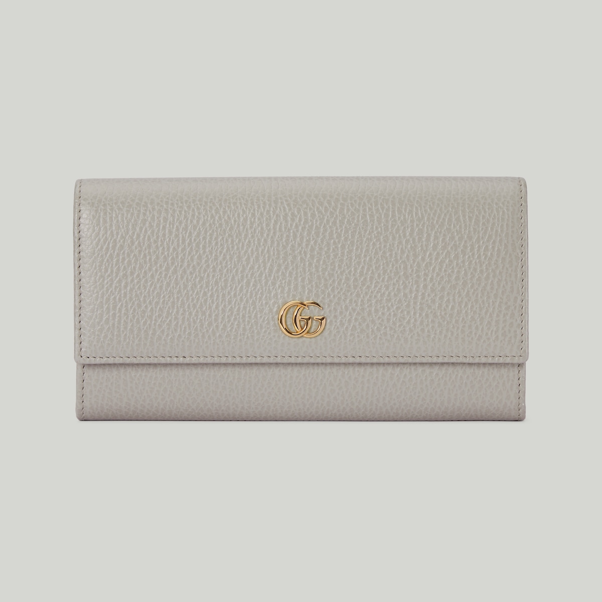Cartera continental GG Marmont en piel gris claro | GUCCI® ES