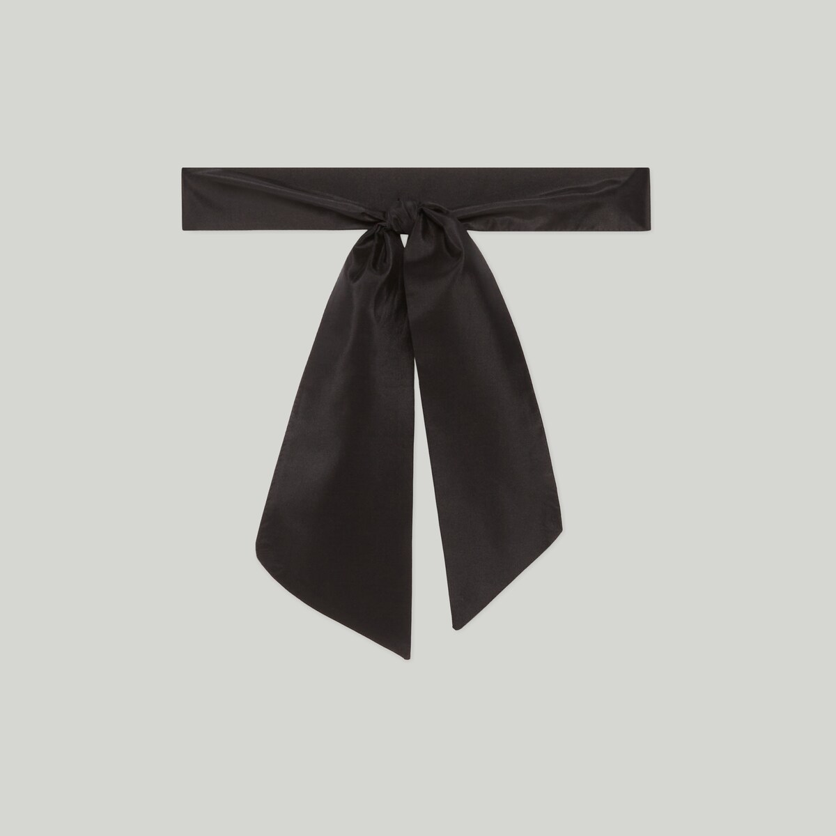 Silk neck bow in black | GUCCI® SG