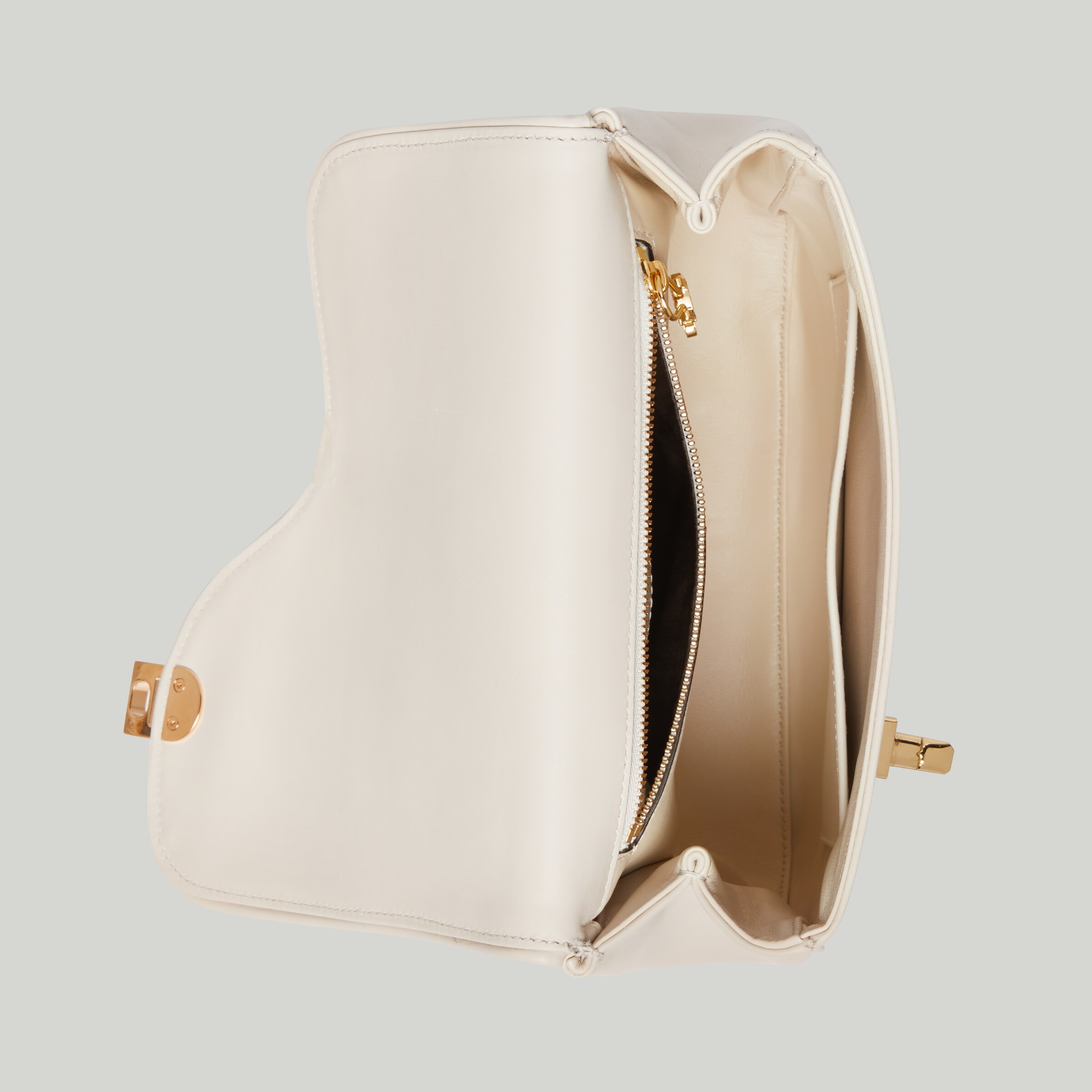 Equestrian inspired shoulder bag in off white leather | GUCCI® Canada