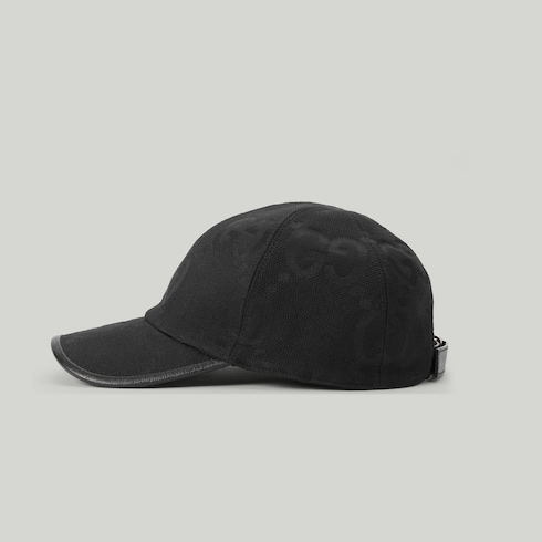 Cappello da baseball jumbo GG in nero | GUCCI® Italia