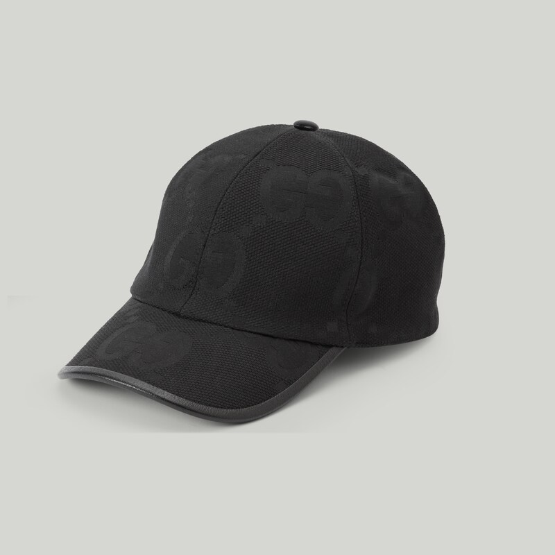 Cappello da baseball jumbo GG in nero | GUCCI® Italia