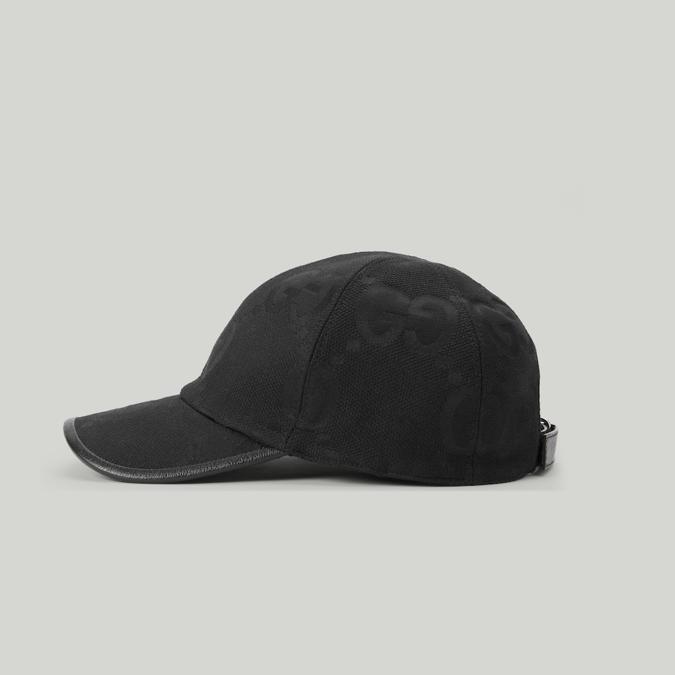Cappello da baseball jumbo GG in nero | GUCCI® Italia