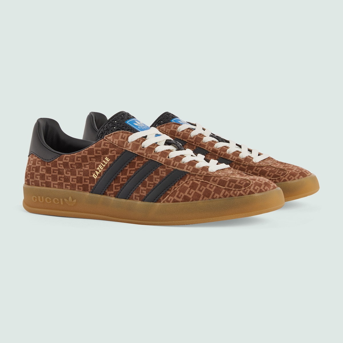 adidas x Gucci men's Gazelle sneaker in brown suede | GUCCI® US