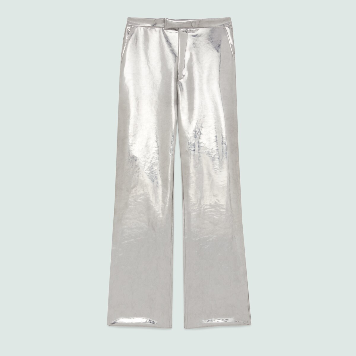กางเกง Mirror effect pants inสีเงิน | GUCCI® TH