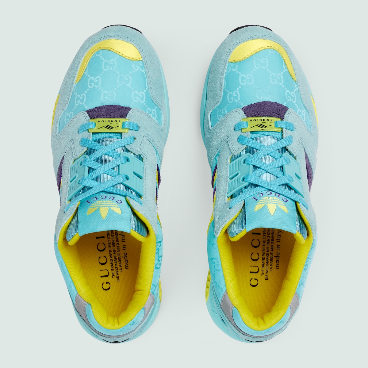 adidas x Gucci women's ZX8000 sneaker in aquamarine GG canvas | GUCCI® ZA