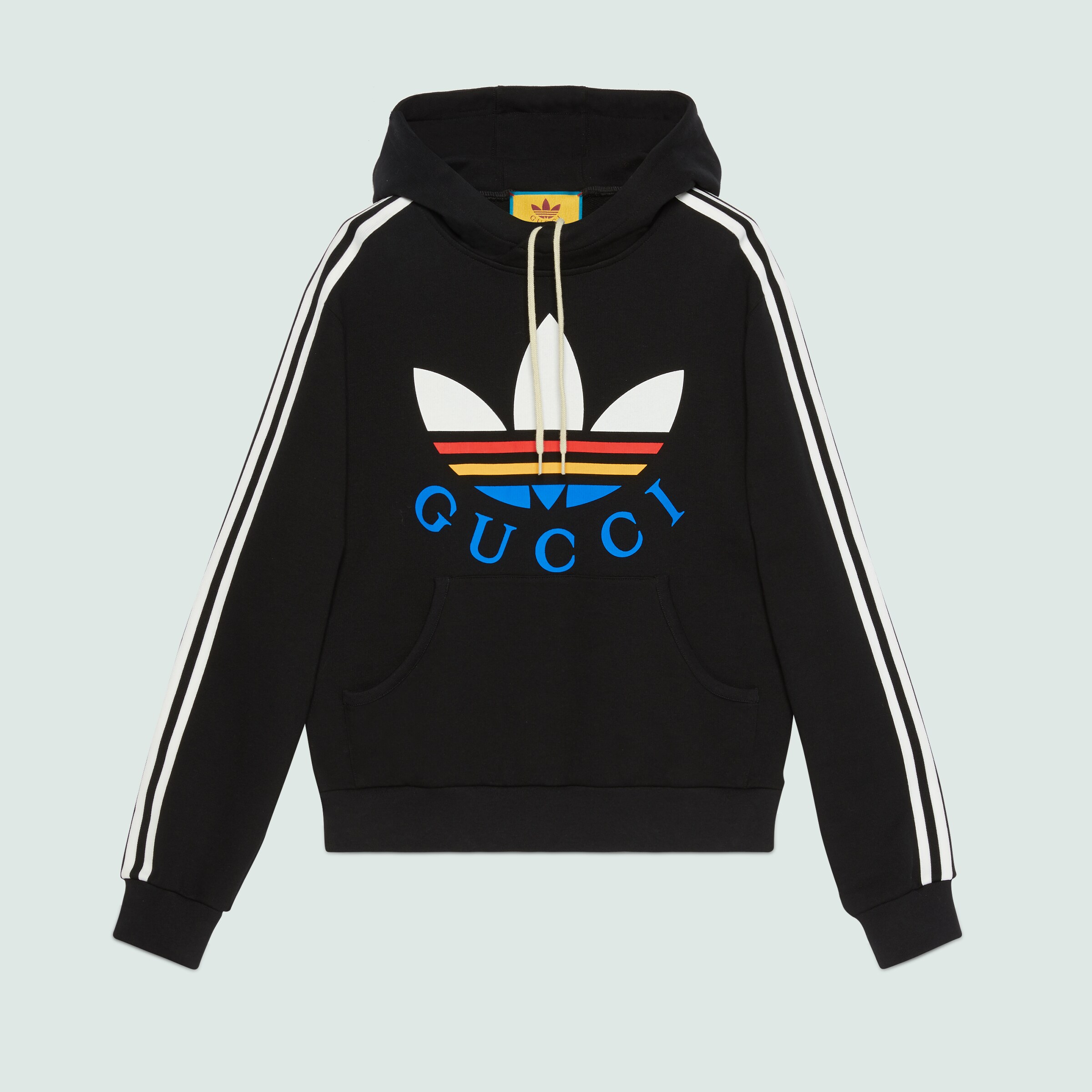 adidas x Gucci cotton sweatshirt in black | GUCCI® US