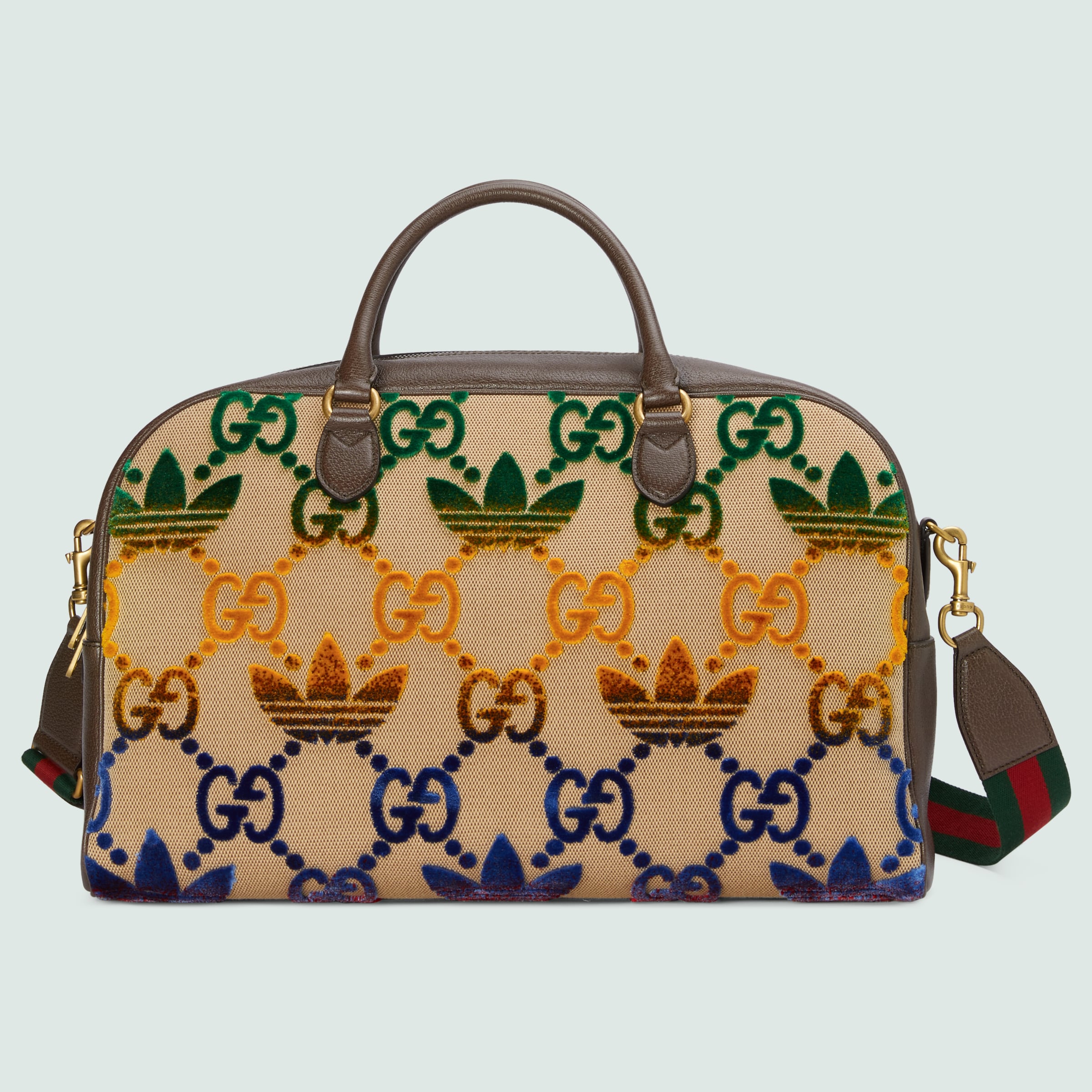 adidas x Gucci large duffle bag in multicolor canvas | GUCCI® US