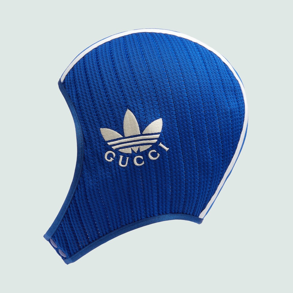 adidas x Gucci knit hood in royal blue | GUCCI® DK
