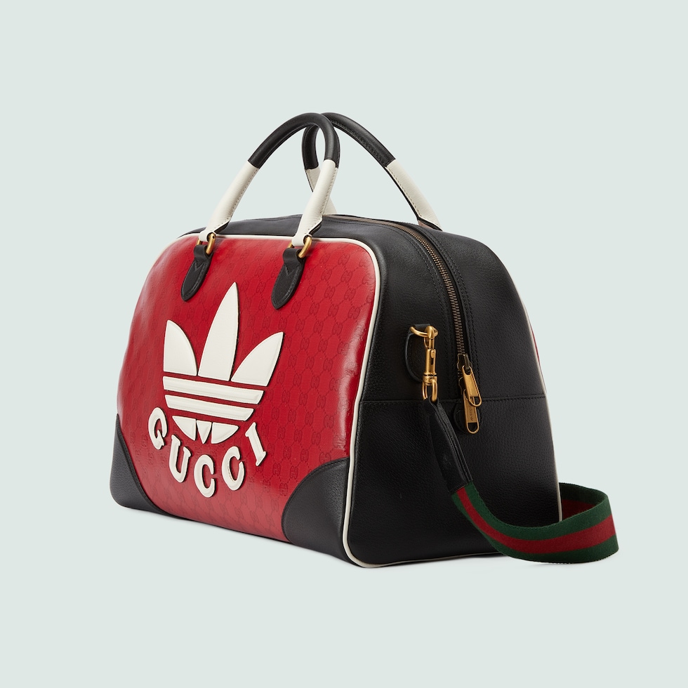 adidas x Gucci large duffle bag in red Crystal canvas | GUCCI® AE