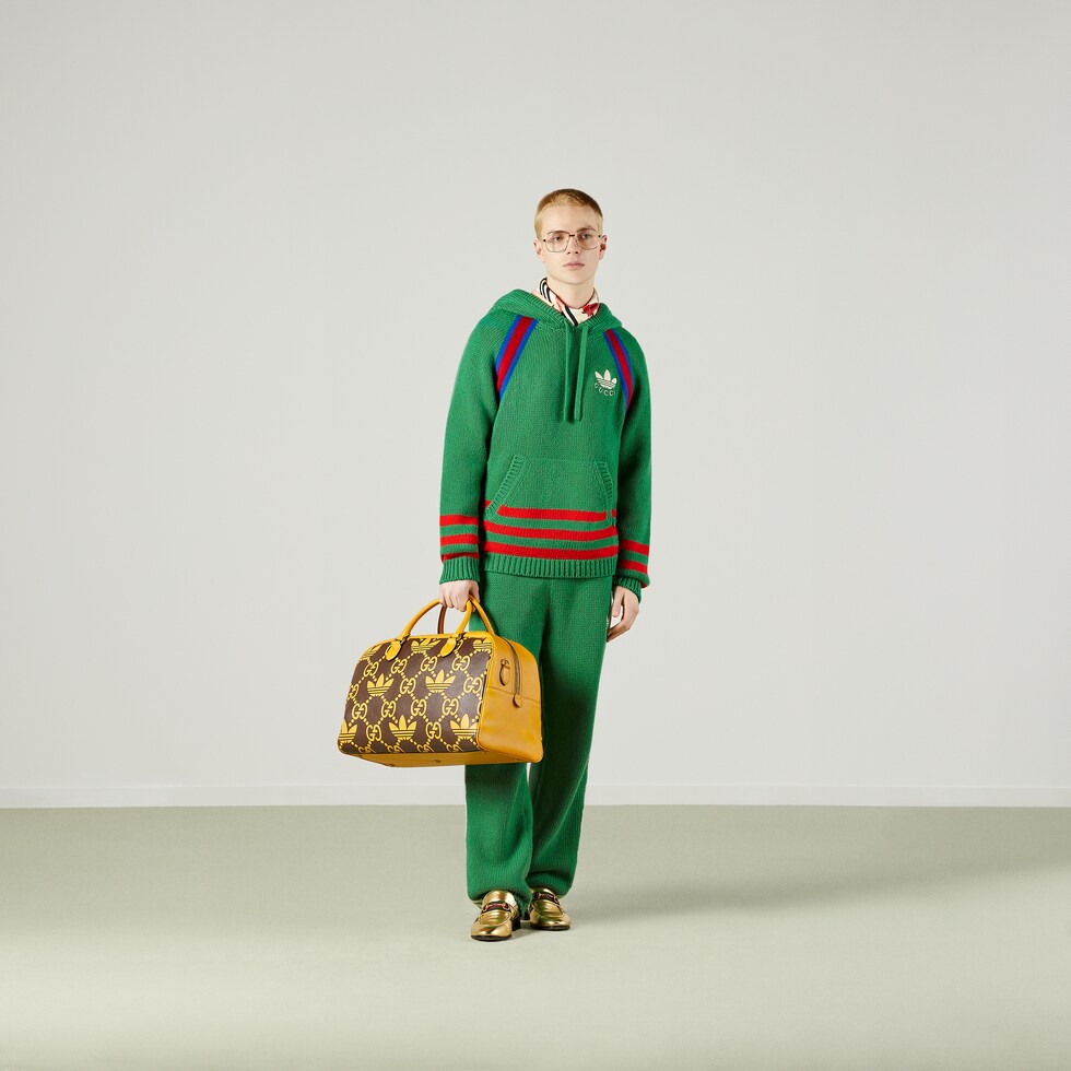 adidas x Gucci wool pant in green | GUCCI® AE