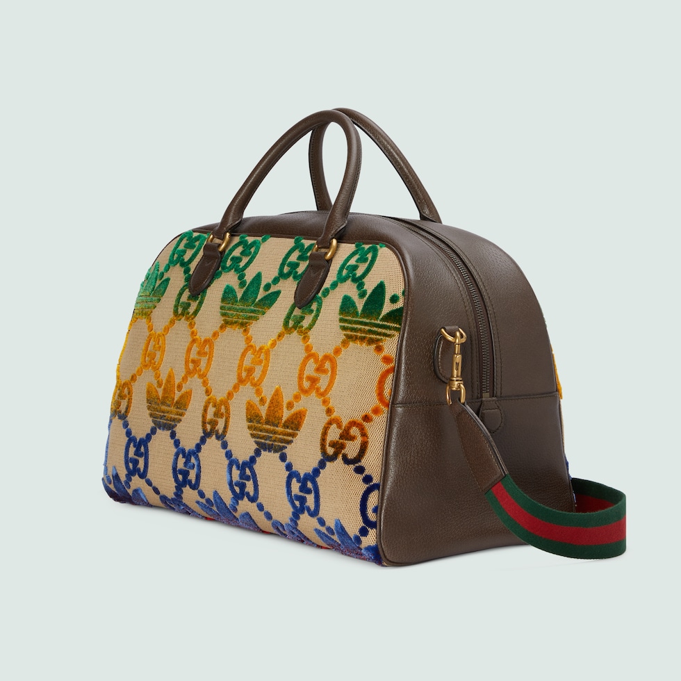 adidas x Gucci large duffle bag in multicolor canvas | GUCCI® AE