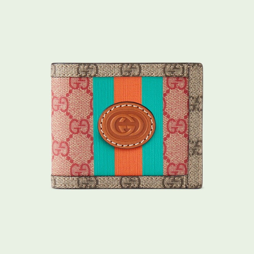 GG wallet with Web in pink Supreme | GUCCI® TR