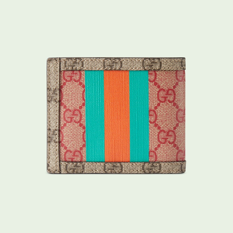 GG wallet with Web in pink Supreme | GUCCI® TR