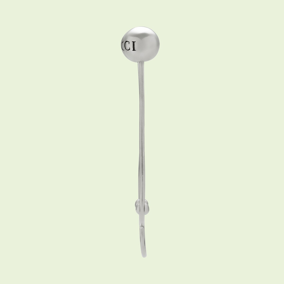 Clip-on nose piercing in palladium metal | GUCCI® NZ