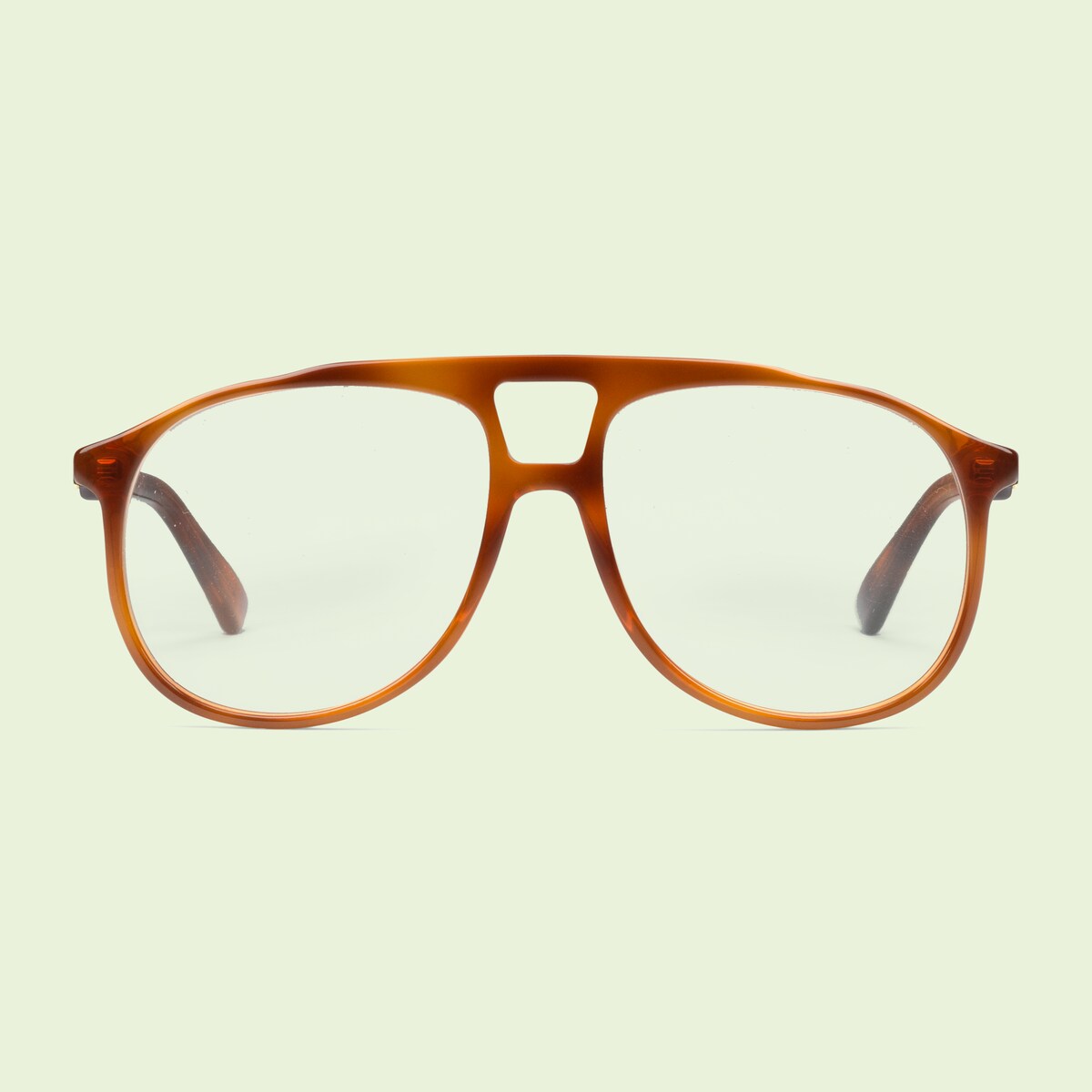 Navigator frame sunglasses in tortoiseshell acetate | GUCCI® NZ