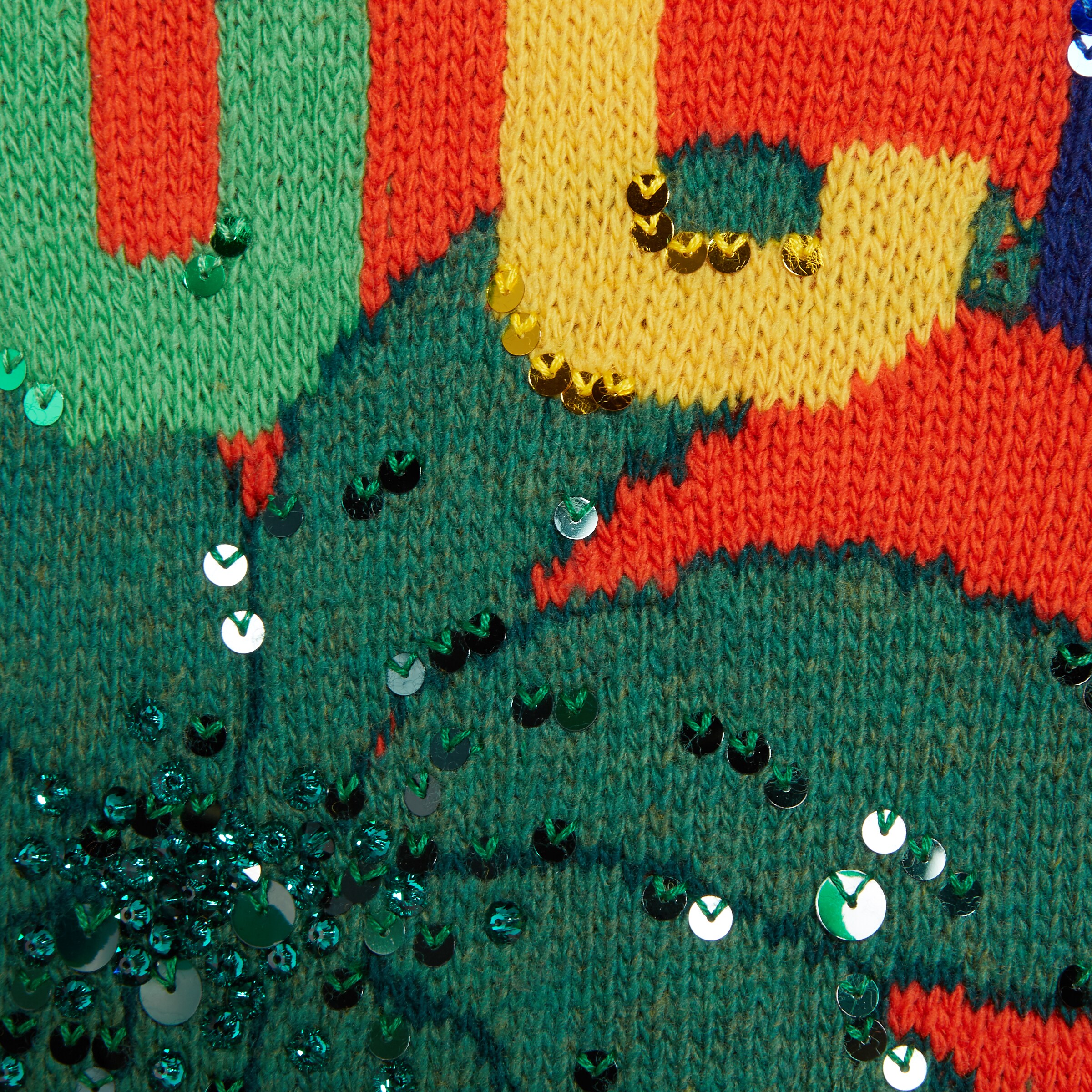 Gucci palm tree wool cardigan in orange | GUCCI® CZ