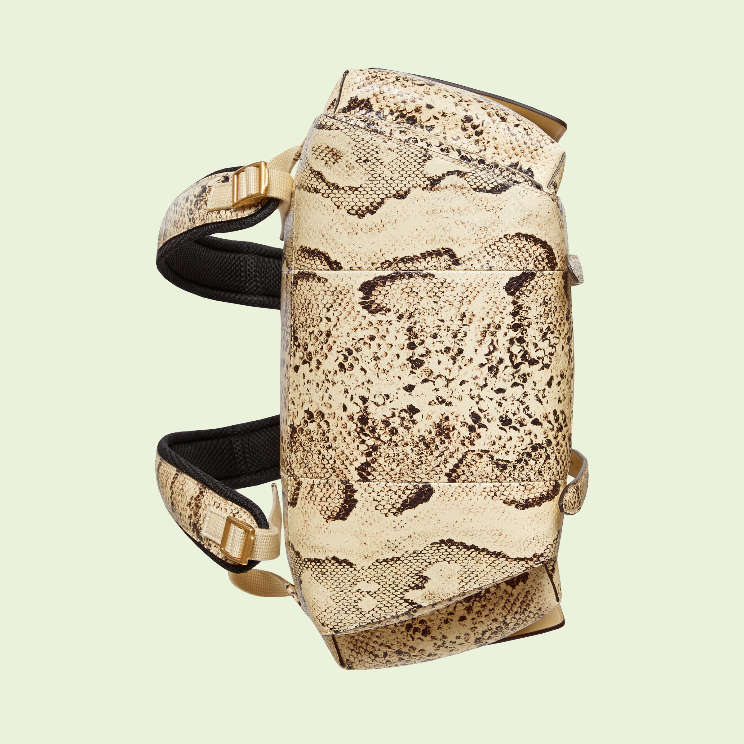 Python backpack with Double G in beige and black | GUCCI® US