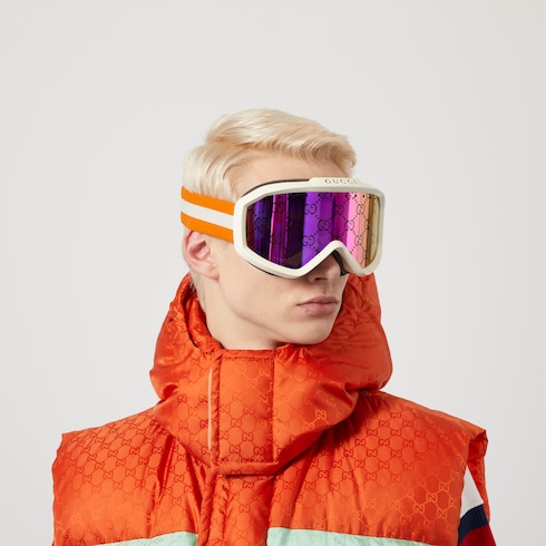 GG ski mask in ivory injected | GUCCI® 香港