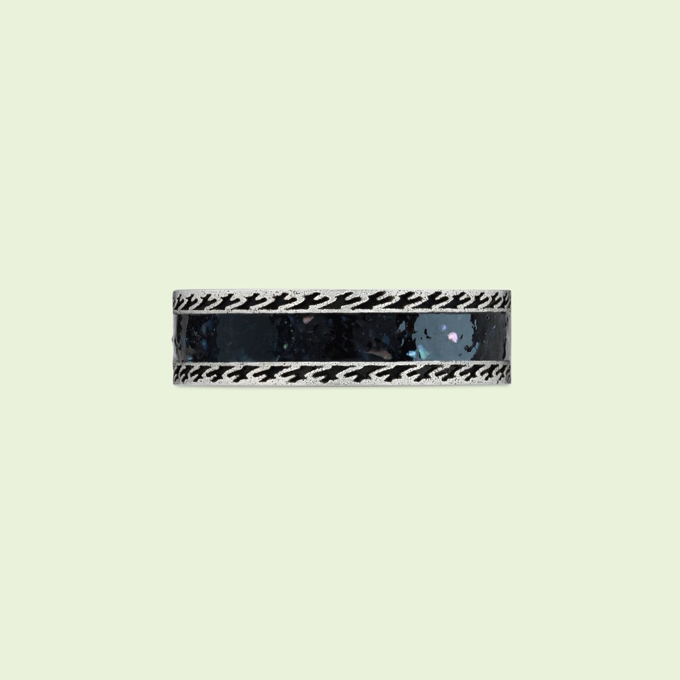 Ring with Interlocking G in 925 sterling silver | GUCCI® AE