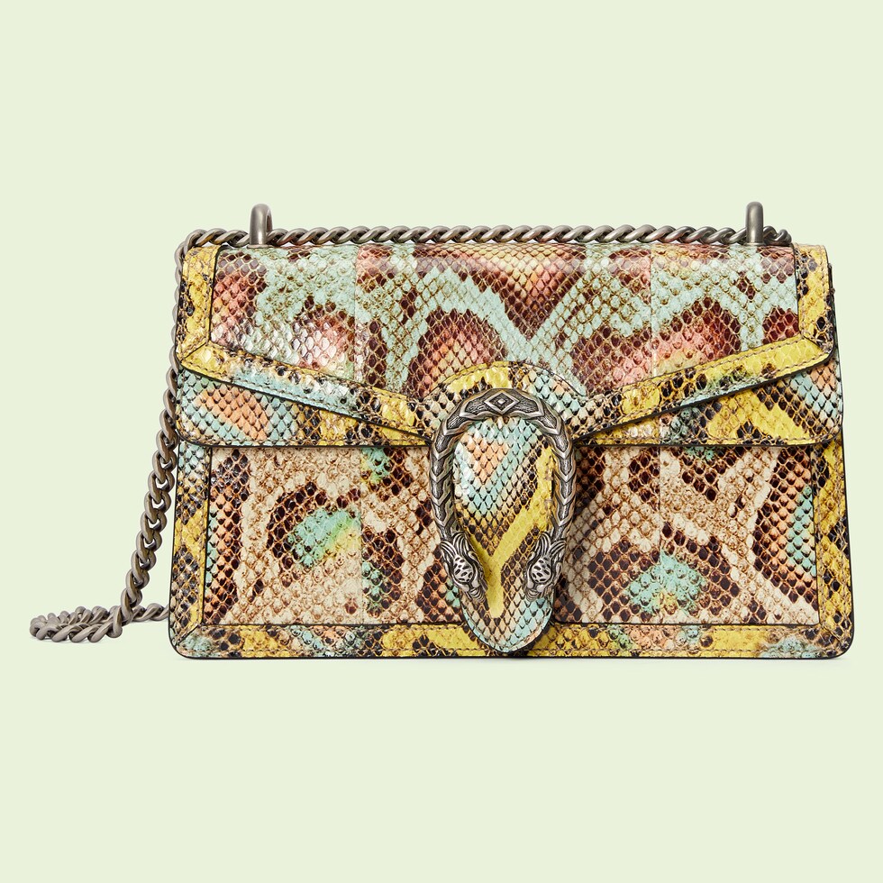 Dionysus small python shoulder bag in natural python | GUCCI® SG