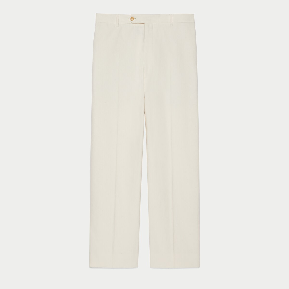 Pantalone in cotone Gucci HA HA HA in color gesso | GUCCI® Italia