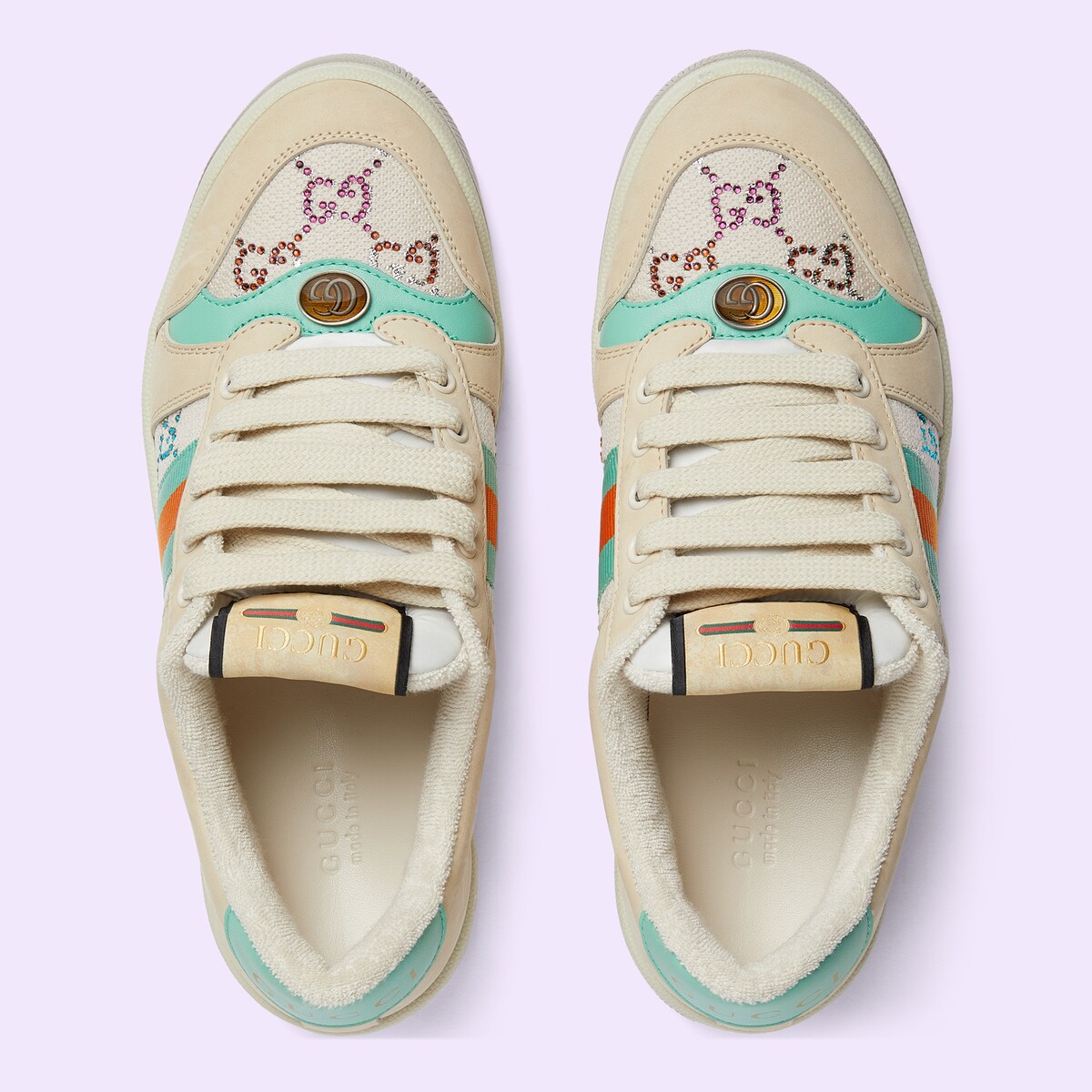 Women's Screener sneaker in beige fabric | GUCCI® NL