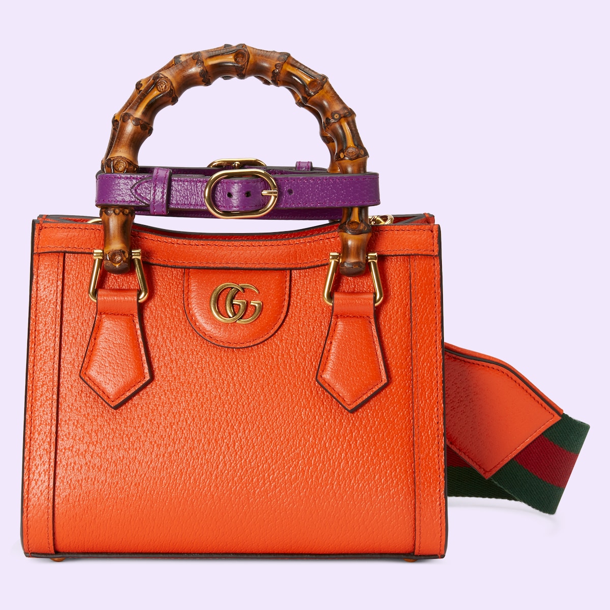 Gucci Diana mini tote bag in orange leather | GUCCI® NZ