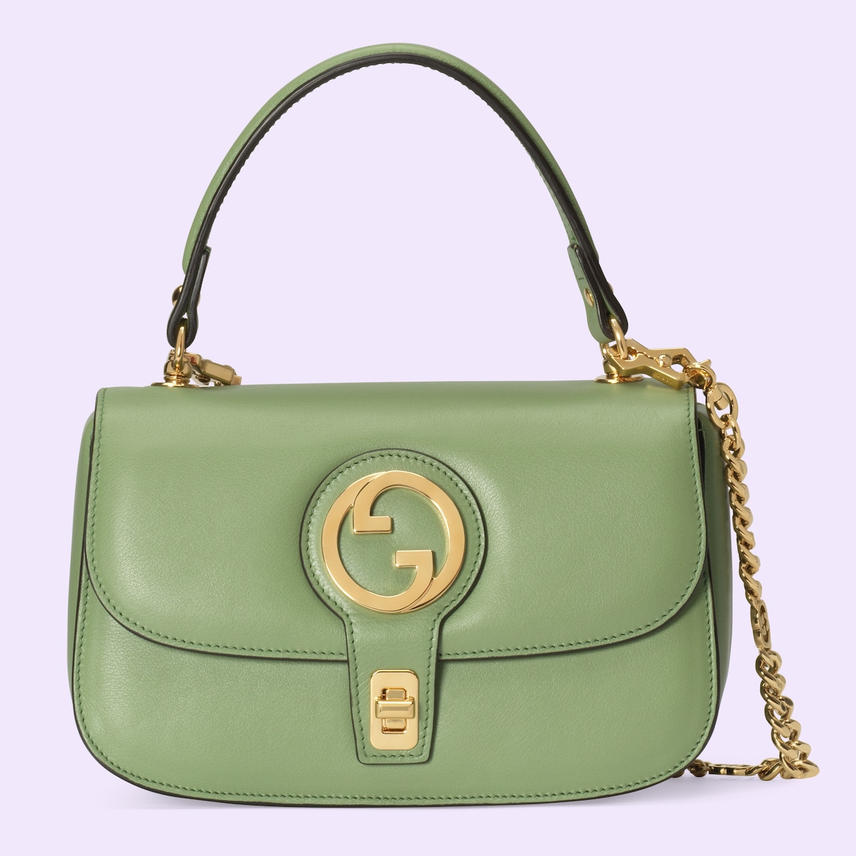 Gucci Blondie top-handle bag in light green leather | GUCCI® NZ