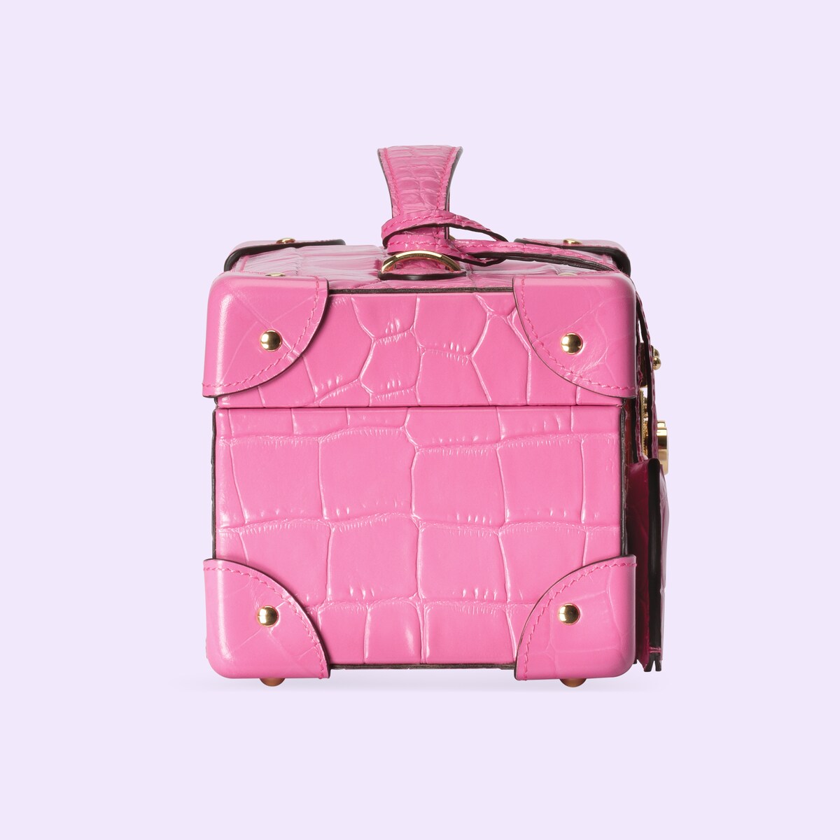 Crocodile jewellery case in Pink Precious Skins | GUCCI® SI