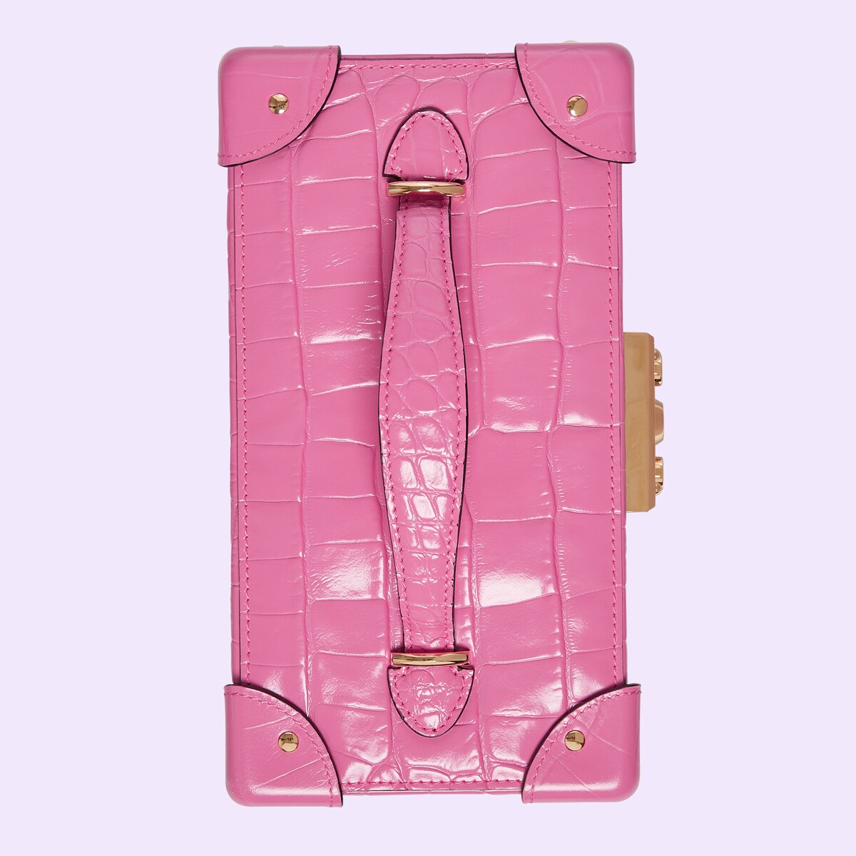 Crocodile jewellery case in Pink Precious Skins | GUCCI® SI