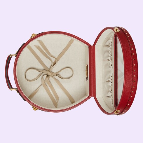 Gucci Savoy small hat box in red leather | GUCCI® UK
