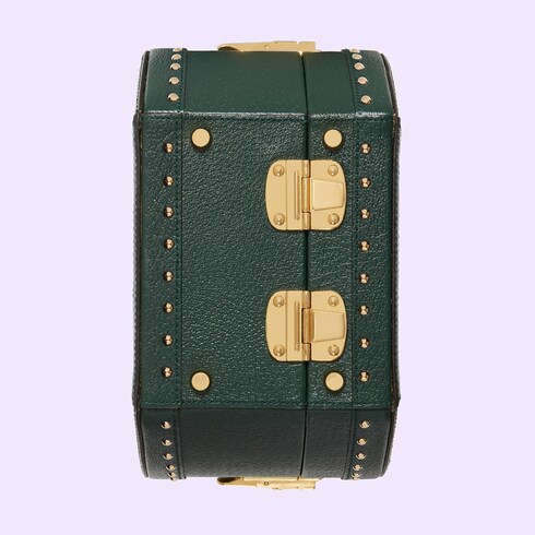 Gucci Savoy mini hat box in green leather | GUCCI® NO