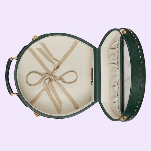 Gucci Savoy small hat box in green leather | GUCCI® HU