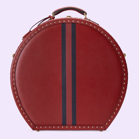 Gucci Savoy hat box in Red Leather | GUCCI® SI