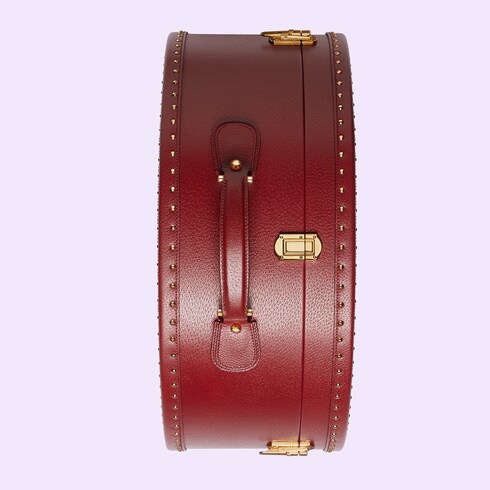 Gucci Savoy hat box in Red Leather | GUCCI® SI