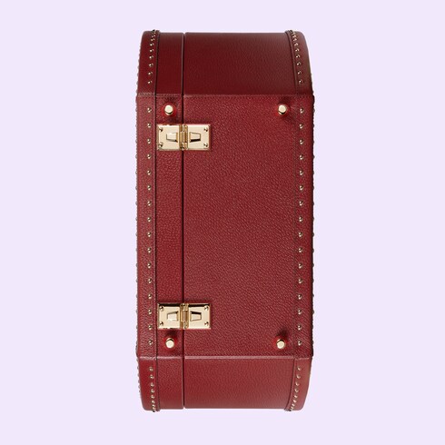 Gucci Savoy hat box in Red Leather | GUCCI® SI