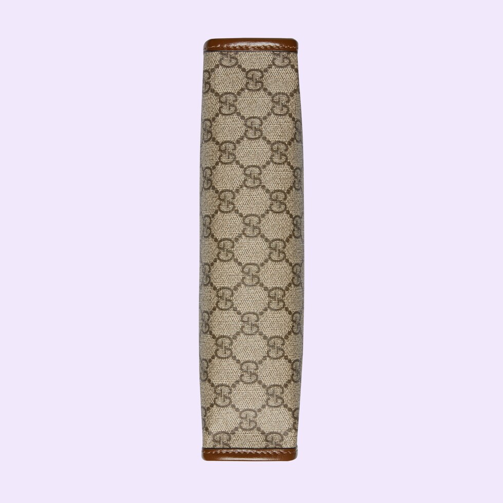 Beauty case with Interlocking G in beige and ebony Supreme | GUCCI® NL