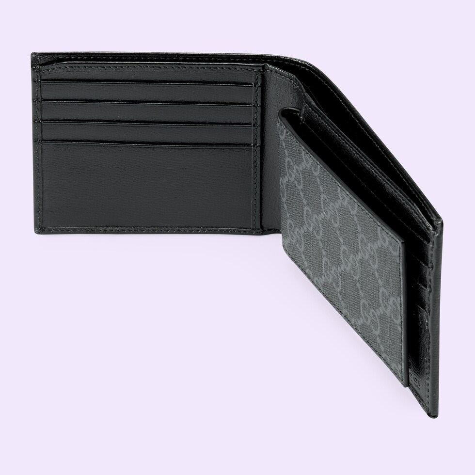 SA ®غوتشي |‎GG wallet with removable card case in black Supreme