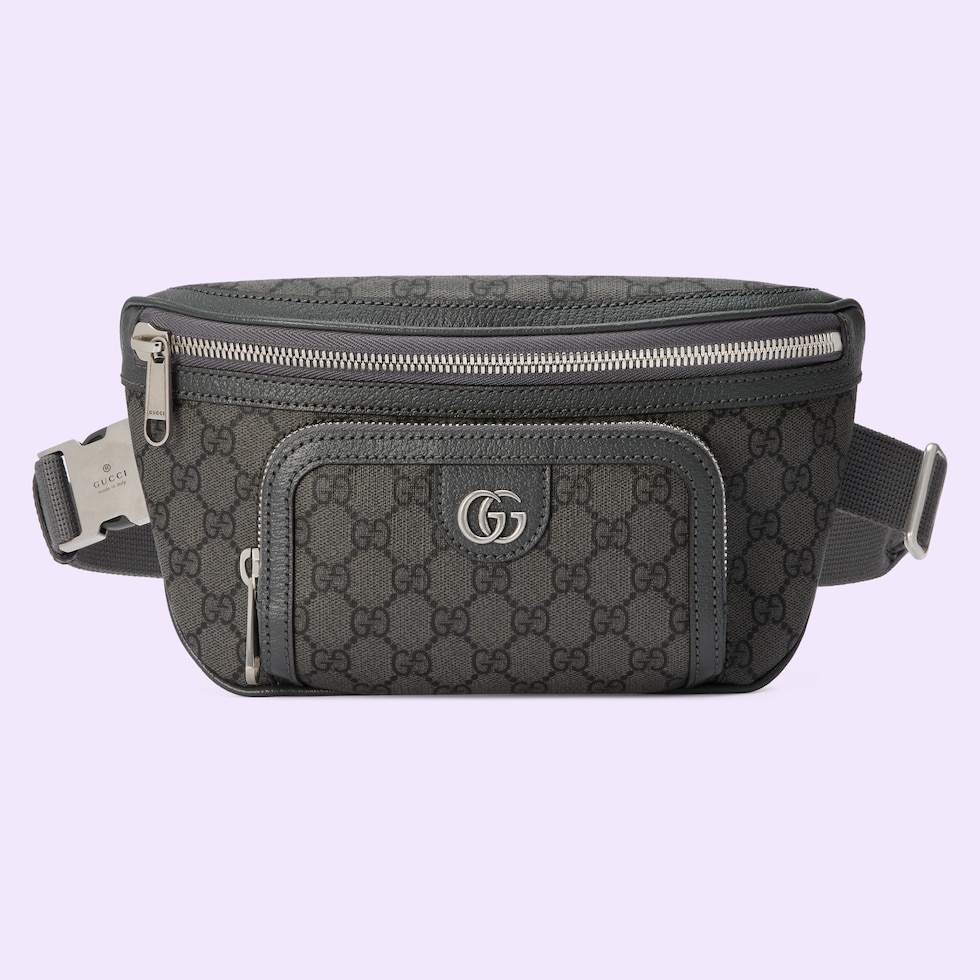 Marsupio Ophidia in Tessuto Supreme grigio e nero | GUCCI® Italia