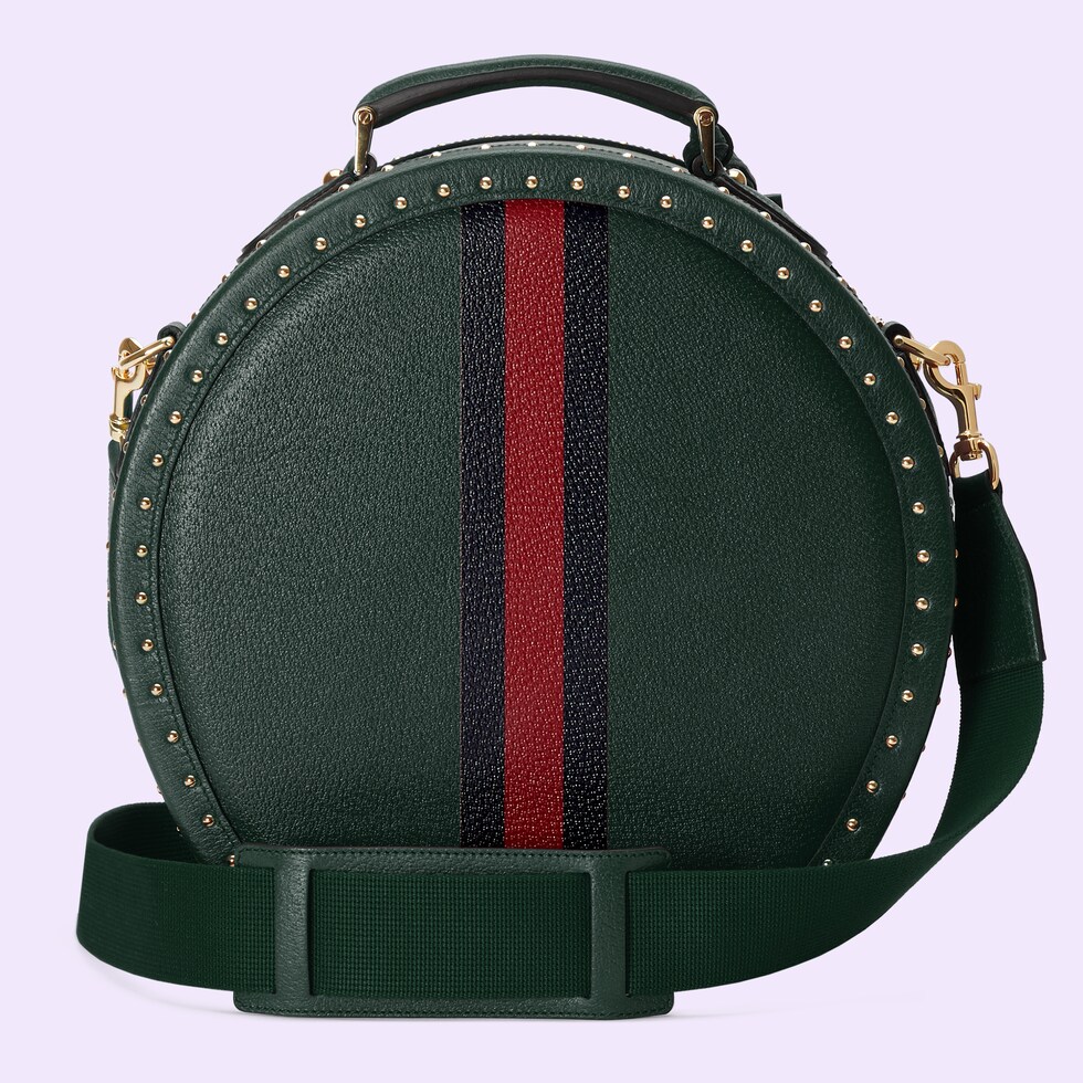 Gucci Savoy small hat box in green leather | GUCCI® DK