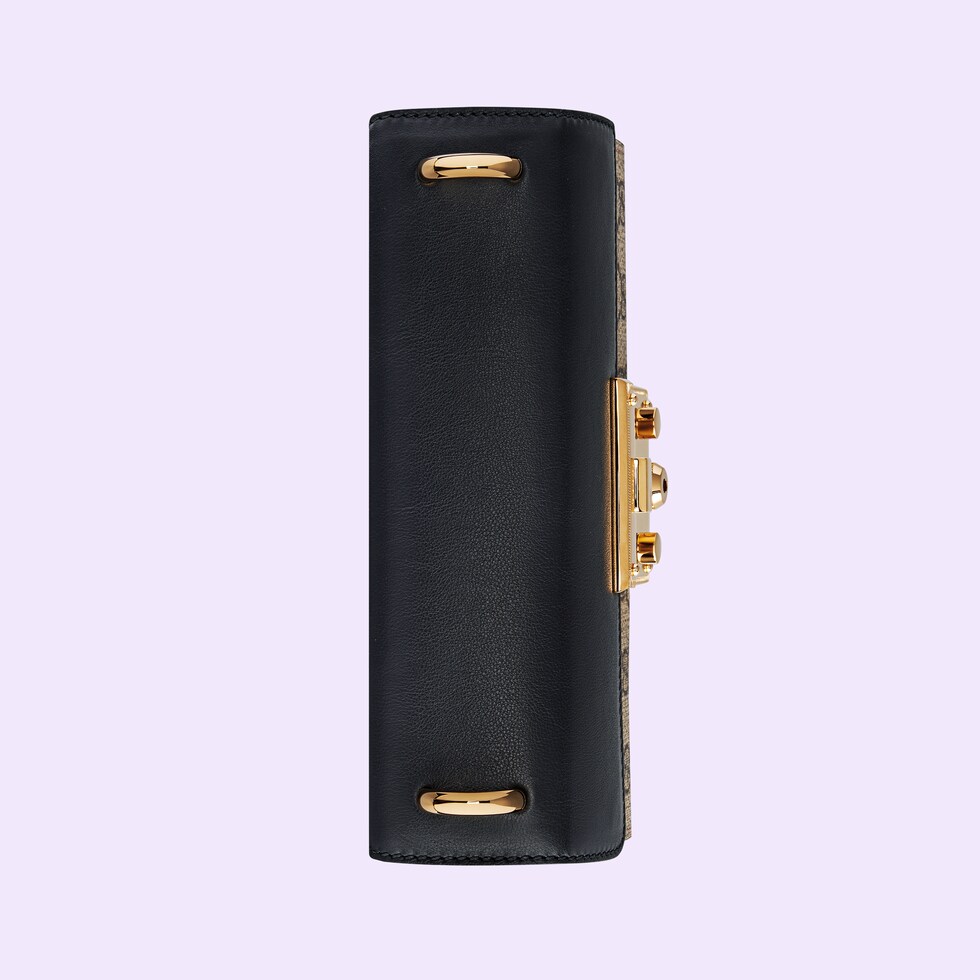 SA ®غوتشي |‎Padlock Mini shoulder bag in beige and ebony GG Supreme