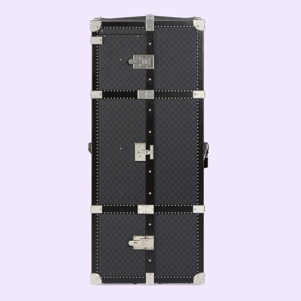 GG rigid trunk in black Supreme | GUCCI® FI