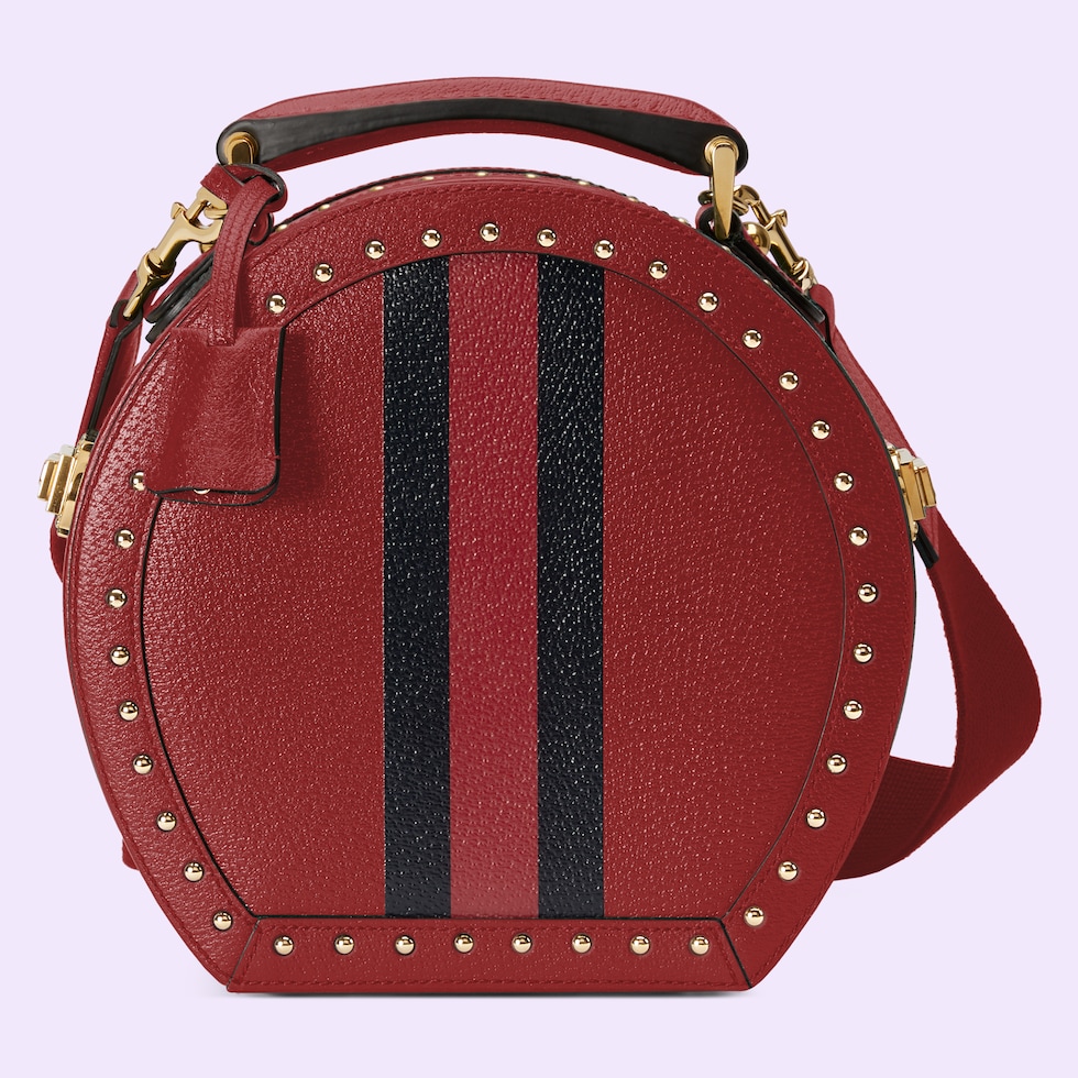 Gucci Savoy mini hat box in red leather | GUCCI® BE