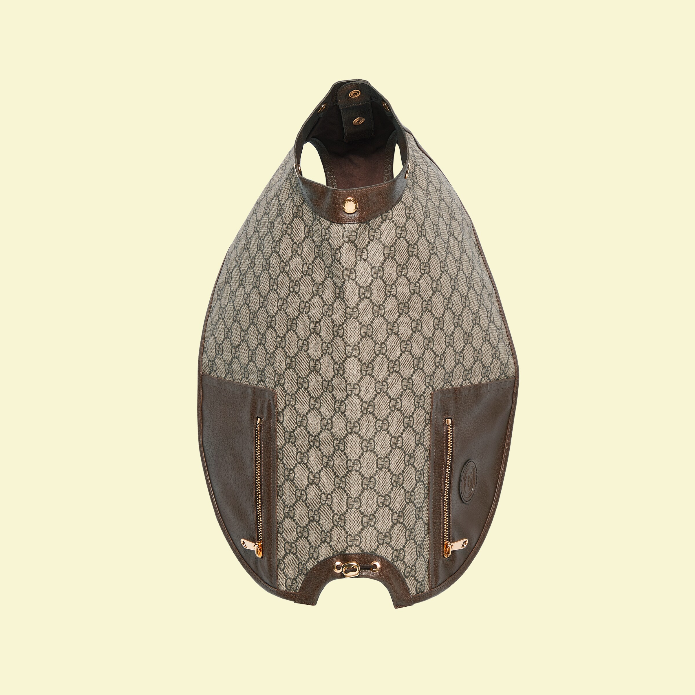 Pet GG coat in beige and ebony Supreme | GUCCI® US