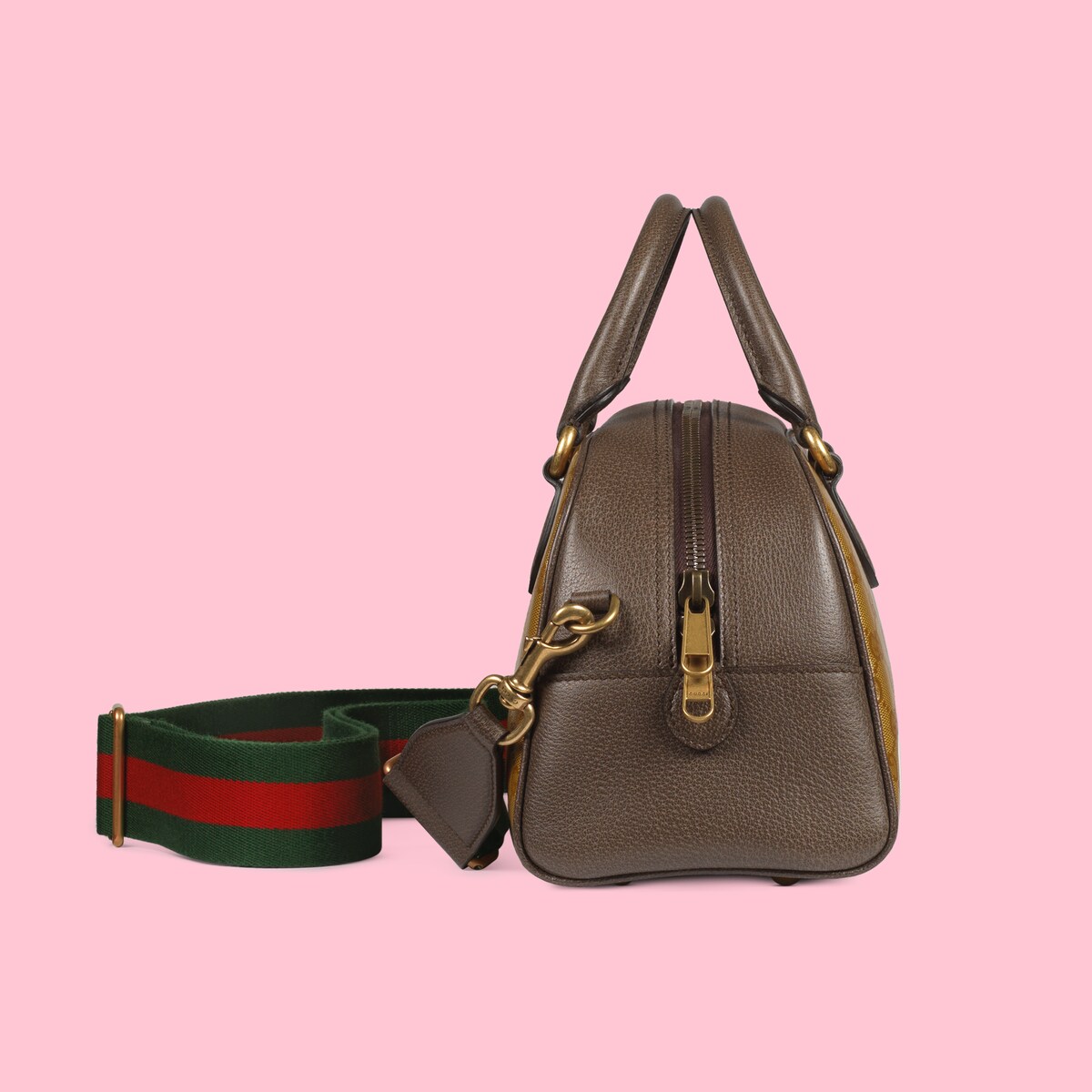 adidas x Gucci mini duffle bag in beige and brown | GUCCI® Australia